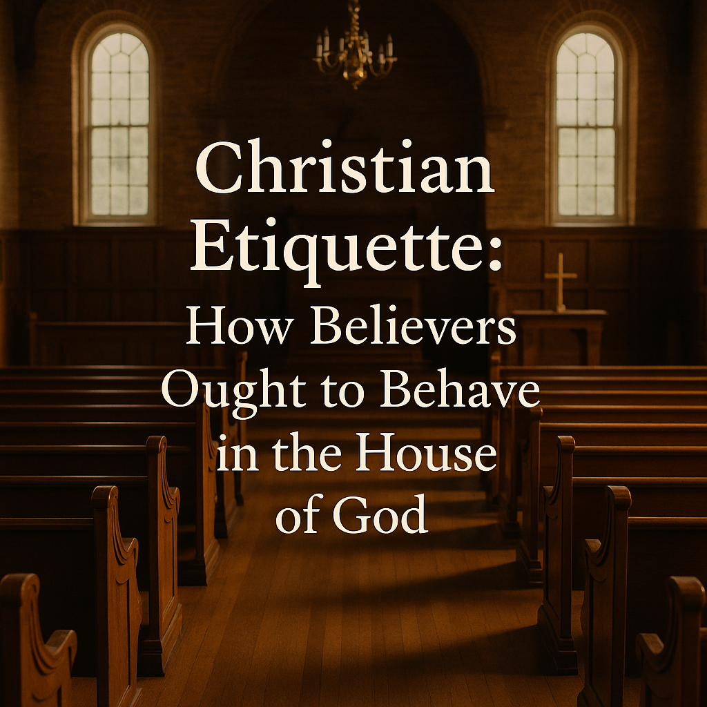 Christian Etiquette: How Believers Ought to Behave in the House of God ...